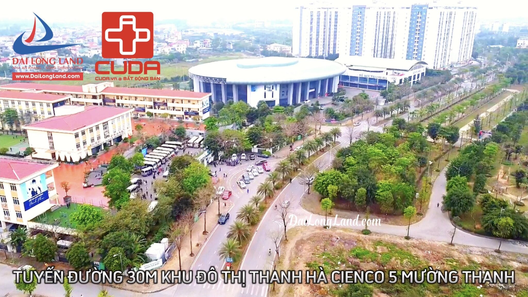 Đường 30m Khu đô thị Thanh Hà Cienco 5 Mường Thanh